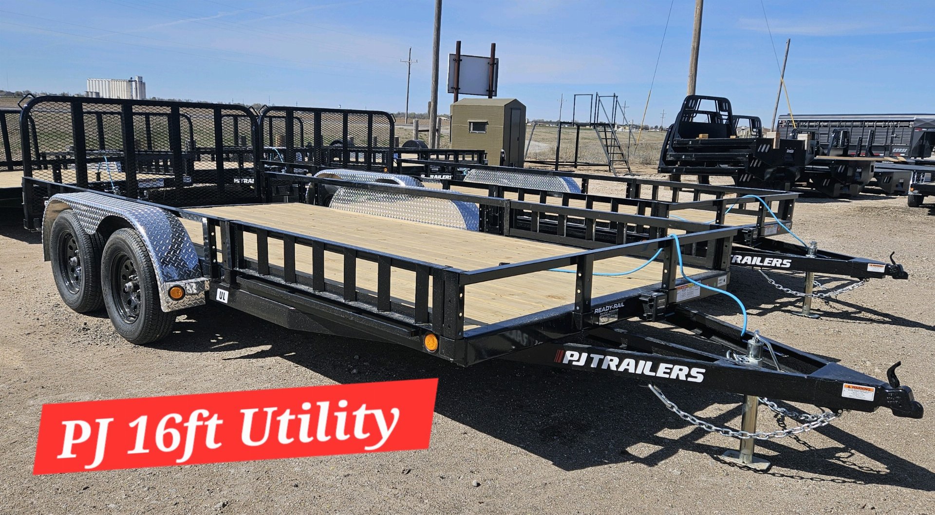 New 2025 PJ TRAILERS 16' x 83 in. Tandem Axle Channel Utility (UL) Trailer | St John Kansas